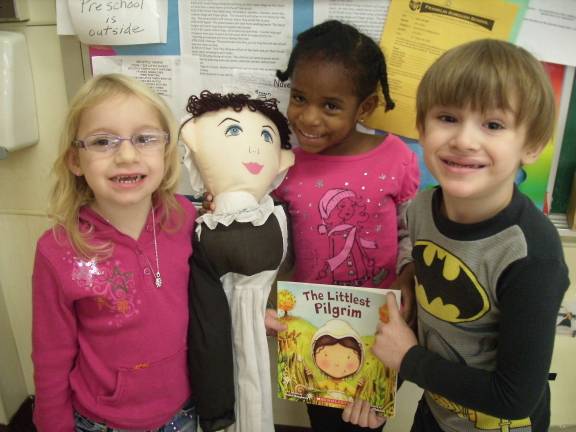 Franklin preschoolers learn about Thanksgiving