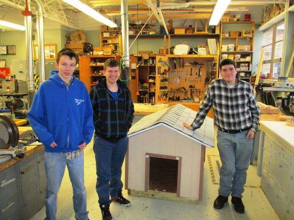 Vo-Tech students stuff the doghouse