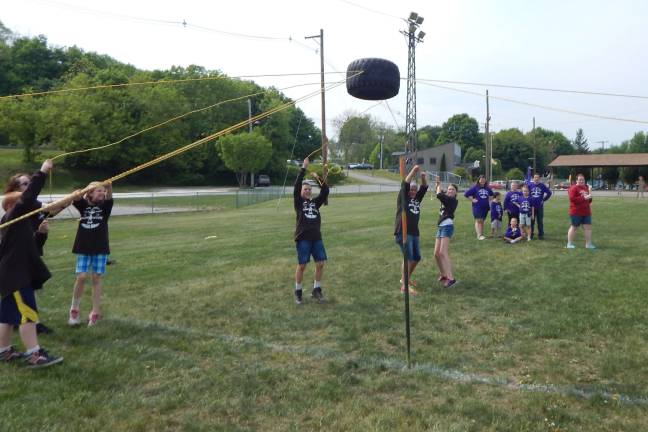 Scouts build bridges in Franklin